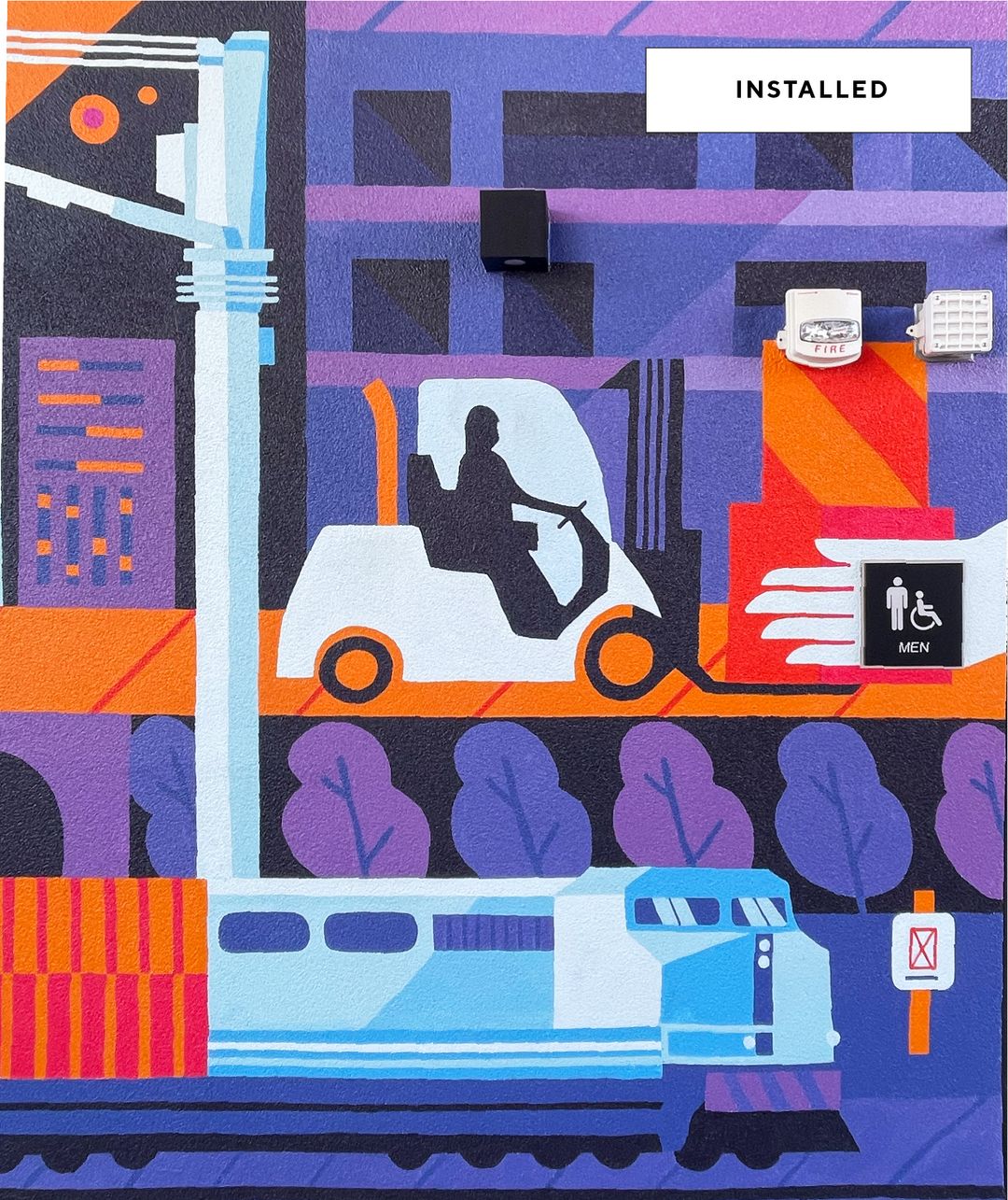 Case Study: FedEx Logistics Rooftop Murals | Illustration, Design ...