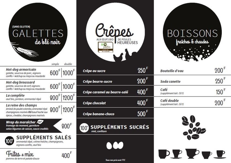 La galette à nous ! - Consultez notre menu sur Miam.nc