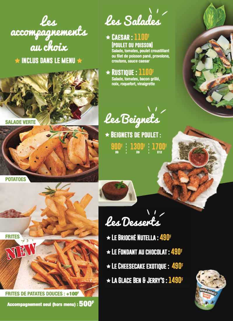 O'Burger - Consultez notre menu sur Miam.nc