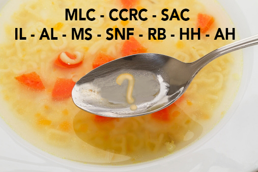 A quick primer for decoding the alphabet soup of senior living acronyms