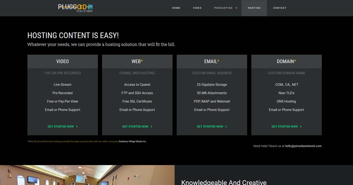 Digital Media Hosting | Plugged In Media