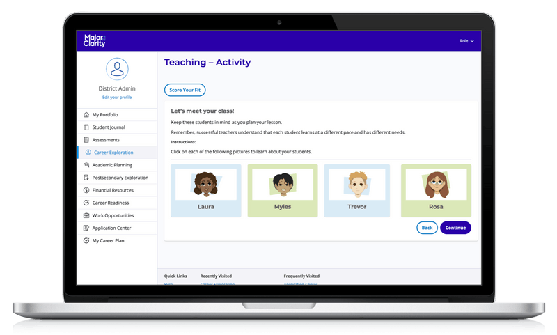 MajorClarity by Paper | Career & College Readiness Solutions