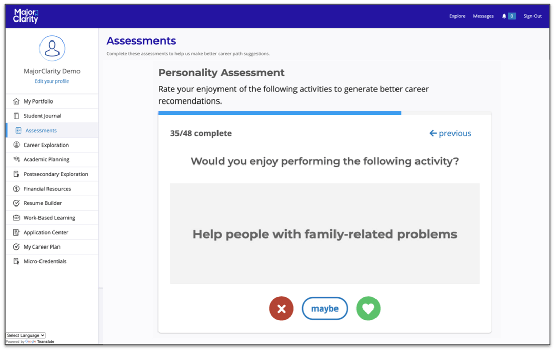 MajorClarity | How It Works: Career Readiness