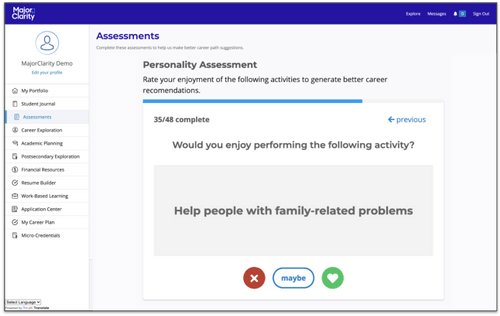 MajorClarity | How It Works: Career Readiness