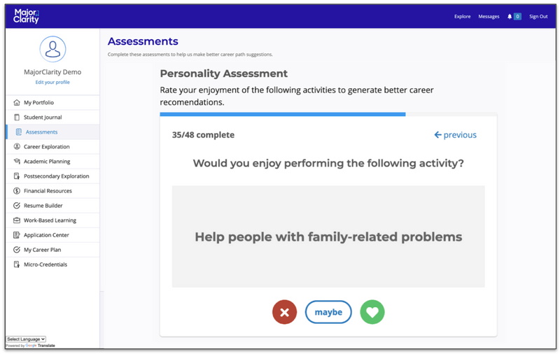 MajorClarity | How It Works: Career Readiness