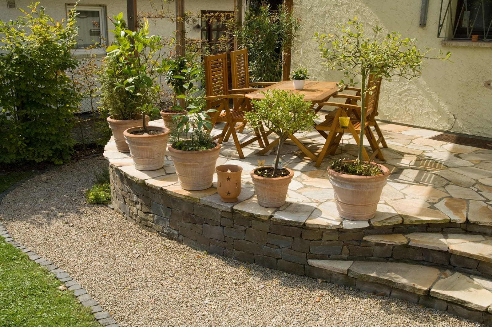 Naturstein im Garten | Rheingrün