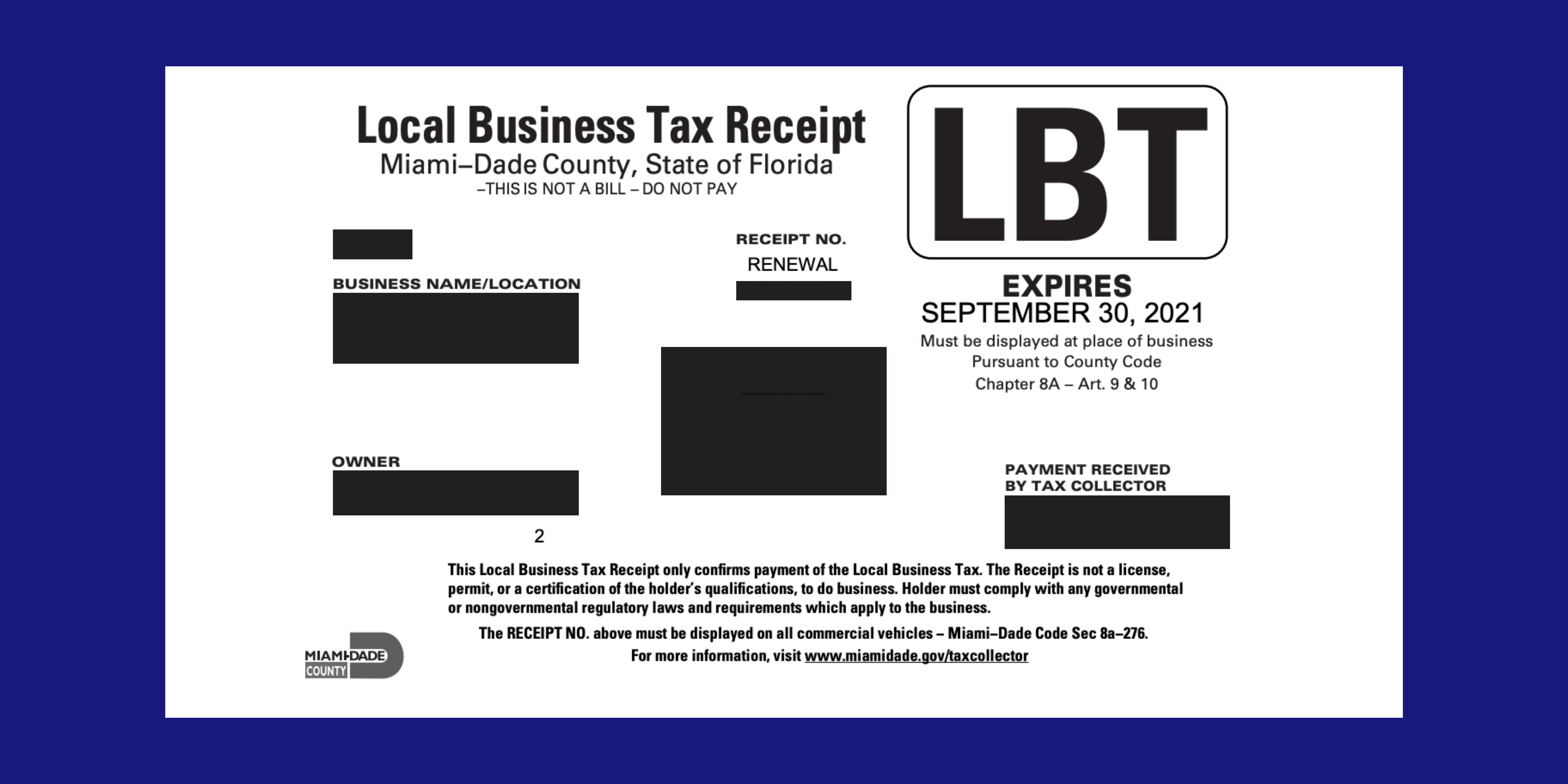 Axis Helps Miami Miami s Local Business Tax What Every Business