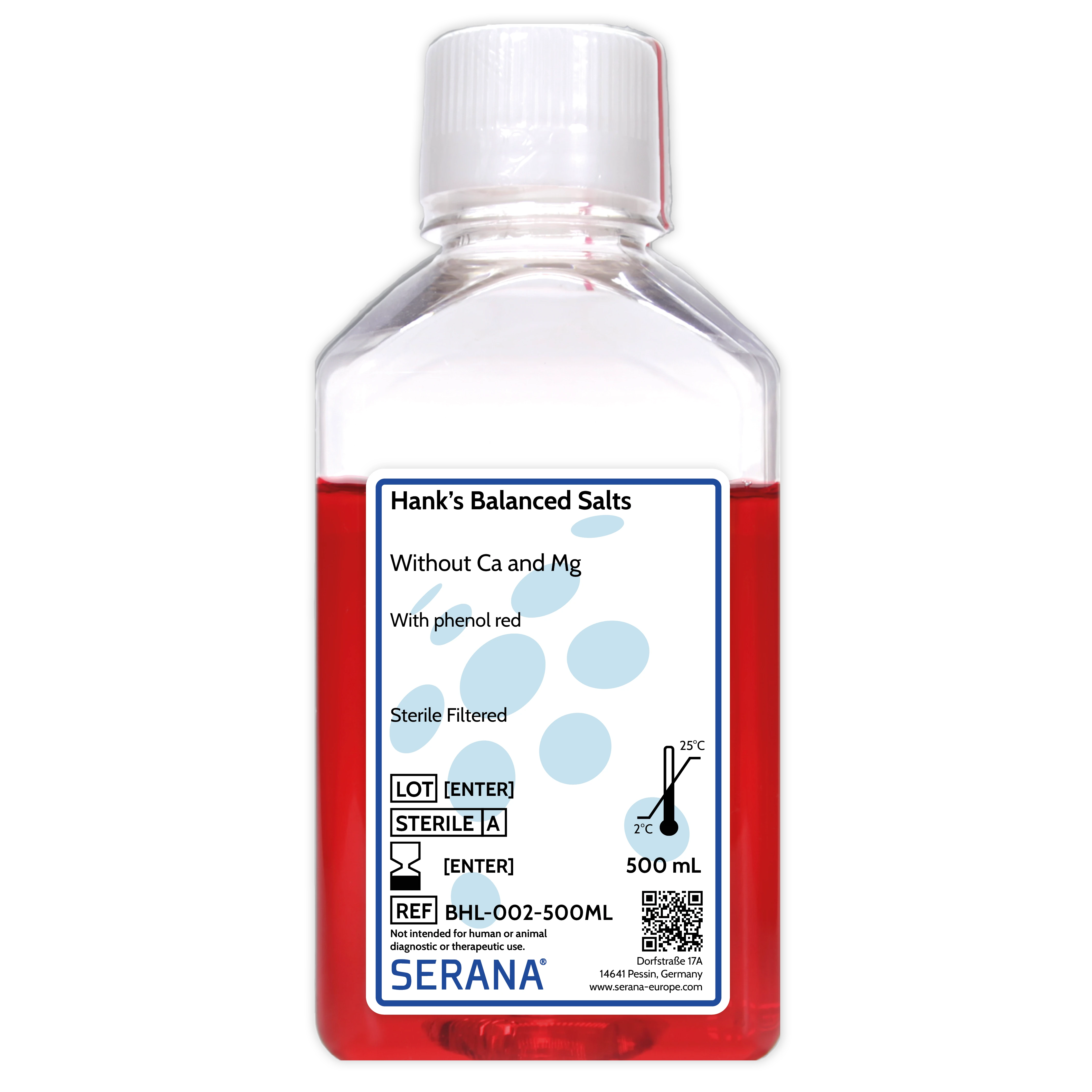 BHL-002-500ML HBSS - Hank's Balanced Salt Solution