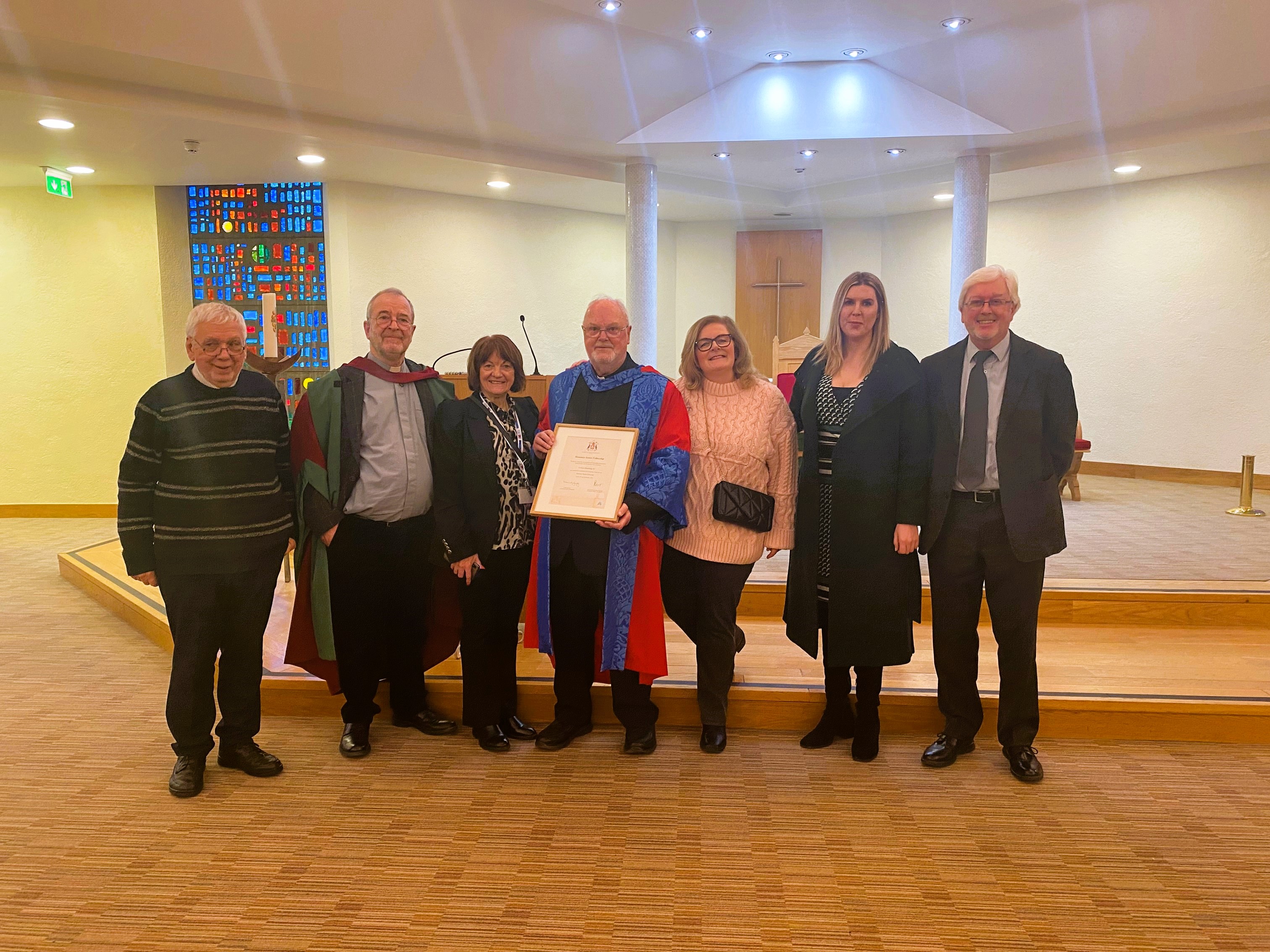 Jesuit priest honoured with senior university fellowship | Jesuits in ...