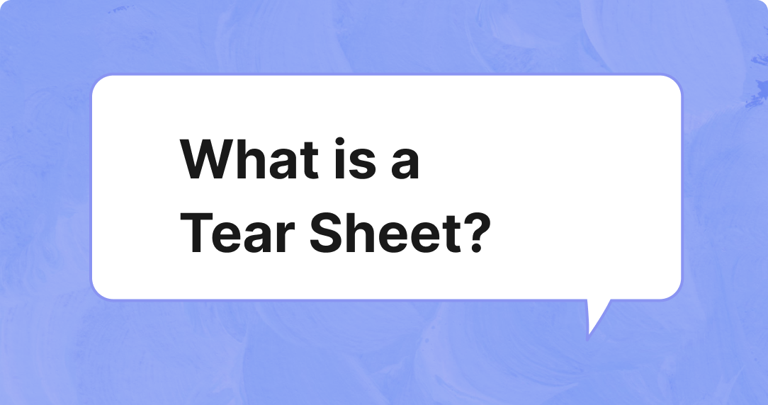 What Is A Tear Sheet Pulley