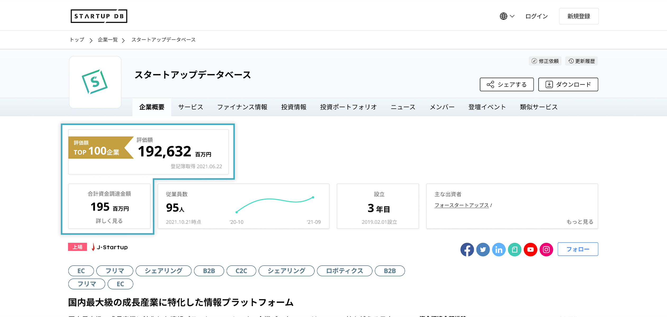 STARTUP DB ENTERPRISE ｜サービス紹介