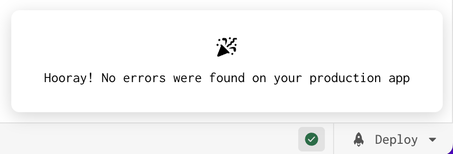 One-click deploys and a separate development environment