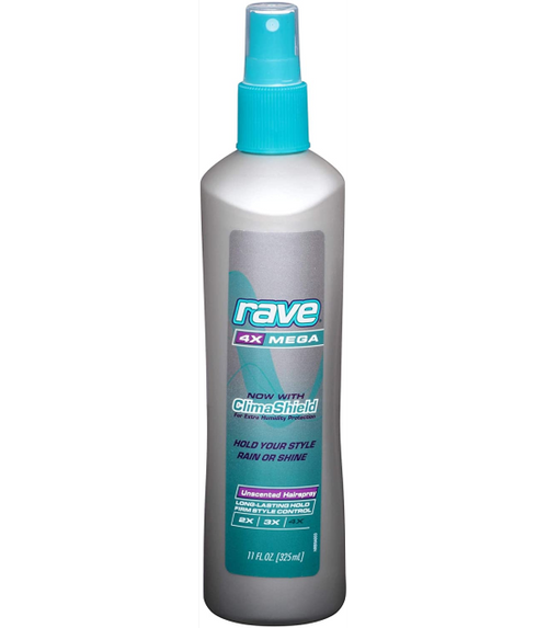 4x Mega Unscented Hairspray