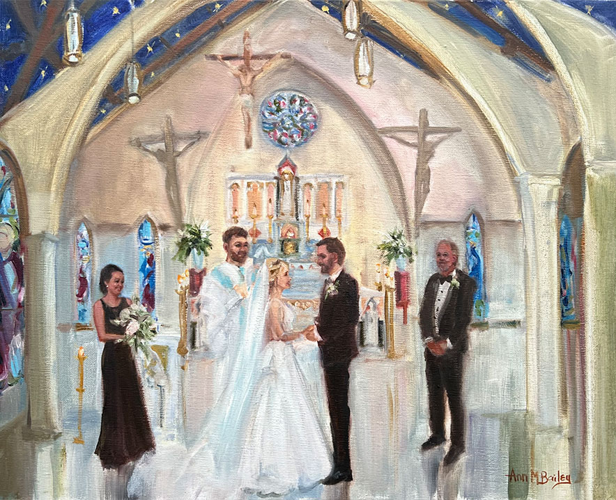 Live Wedding Painter & Impressionist Art Gallery