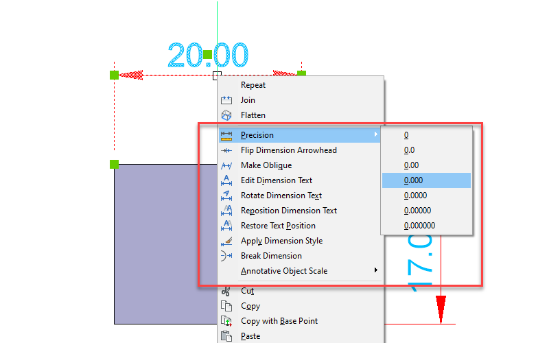 CAD Concepts: Context Menus
