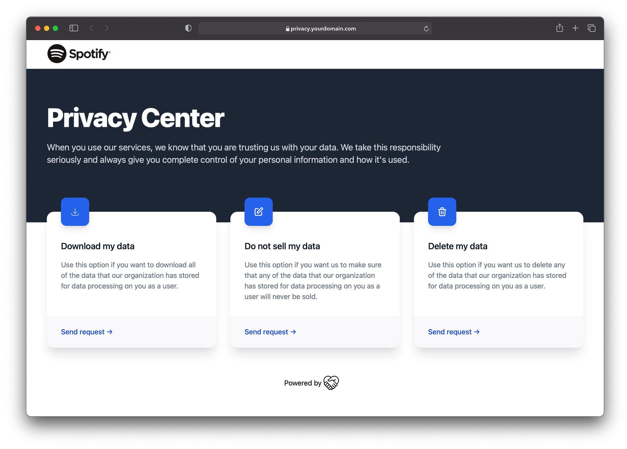 Privacypage - Create your own branded privacy page