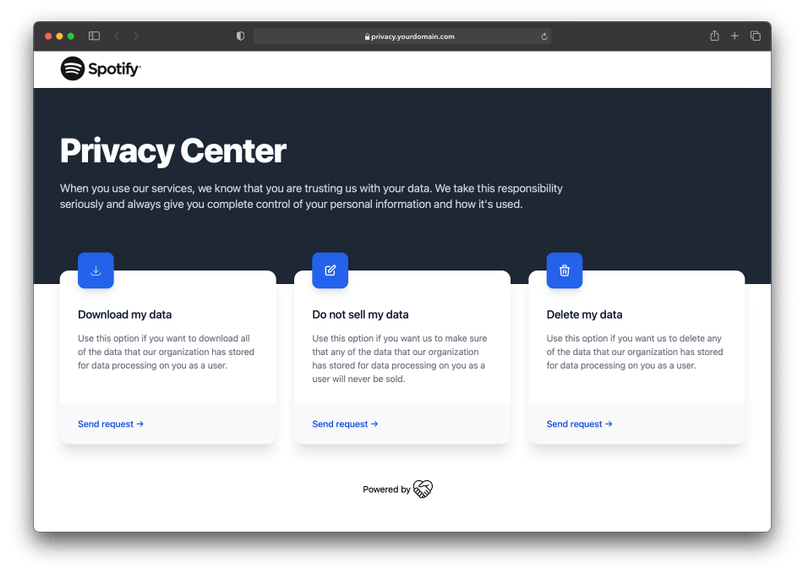 Privacypage - Create your own branded privacy page