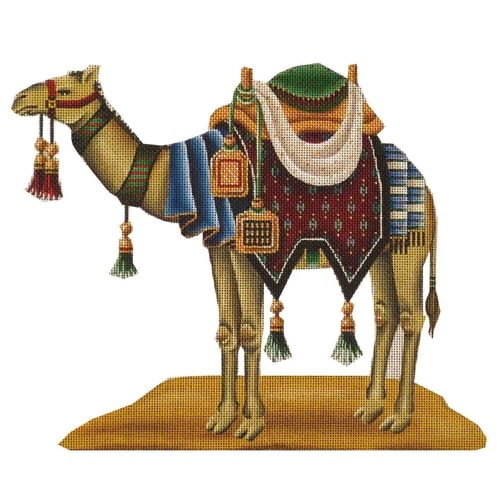 Hand Painted Nativity Needlepoint | Rebecca Wood Designs