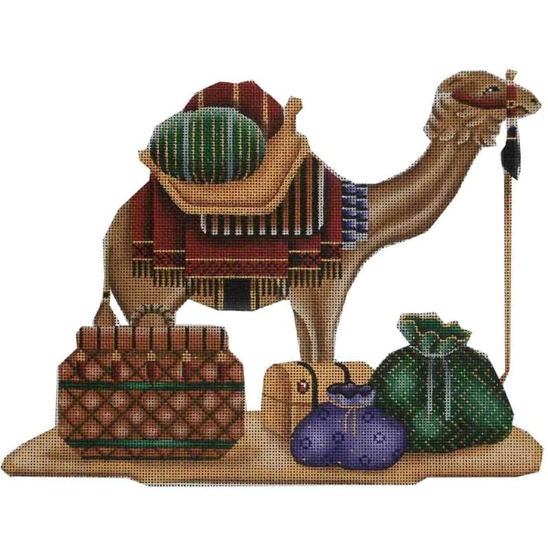Hand Painted Nativity Needlepoint | Rebecca Wood Designs