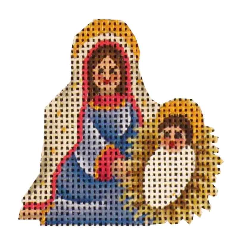 Hand Painted Nativity Needlepoint | Rebecca Wood Designs