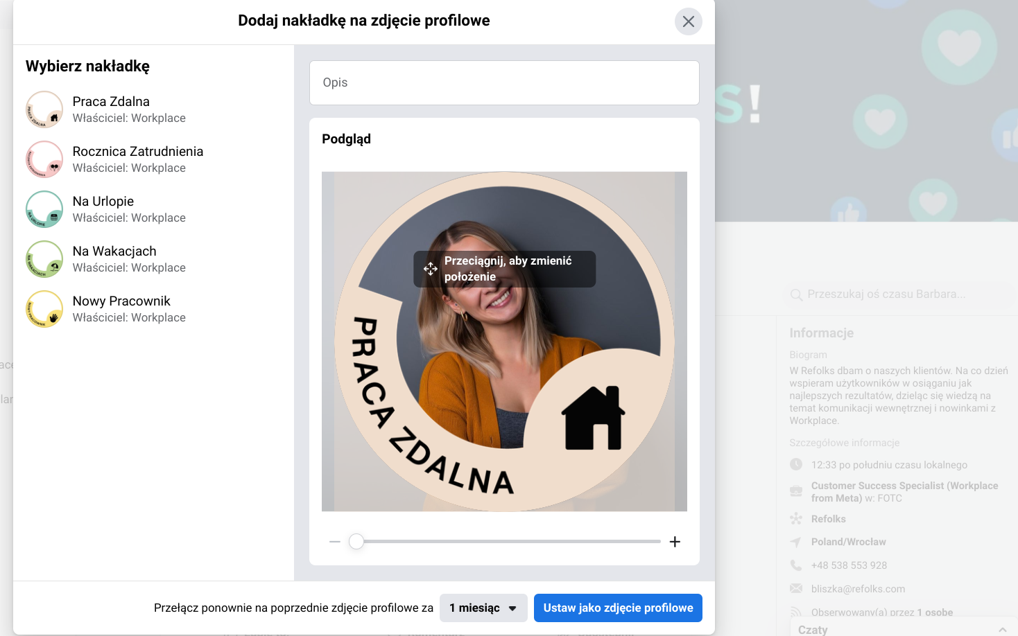 Get to know you - how to personalise your Workplace profile?