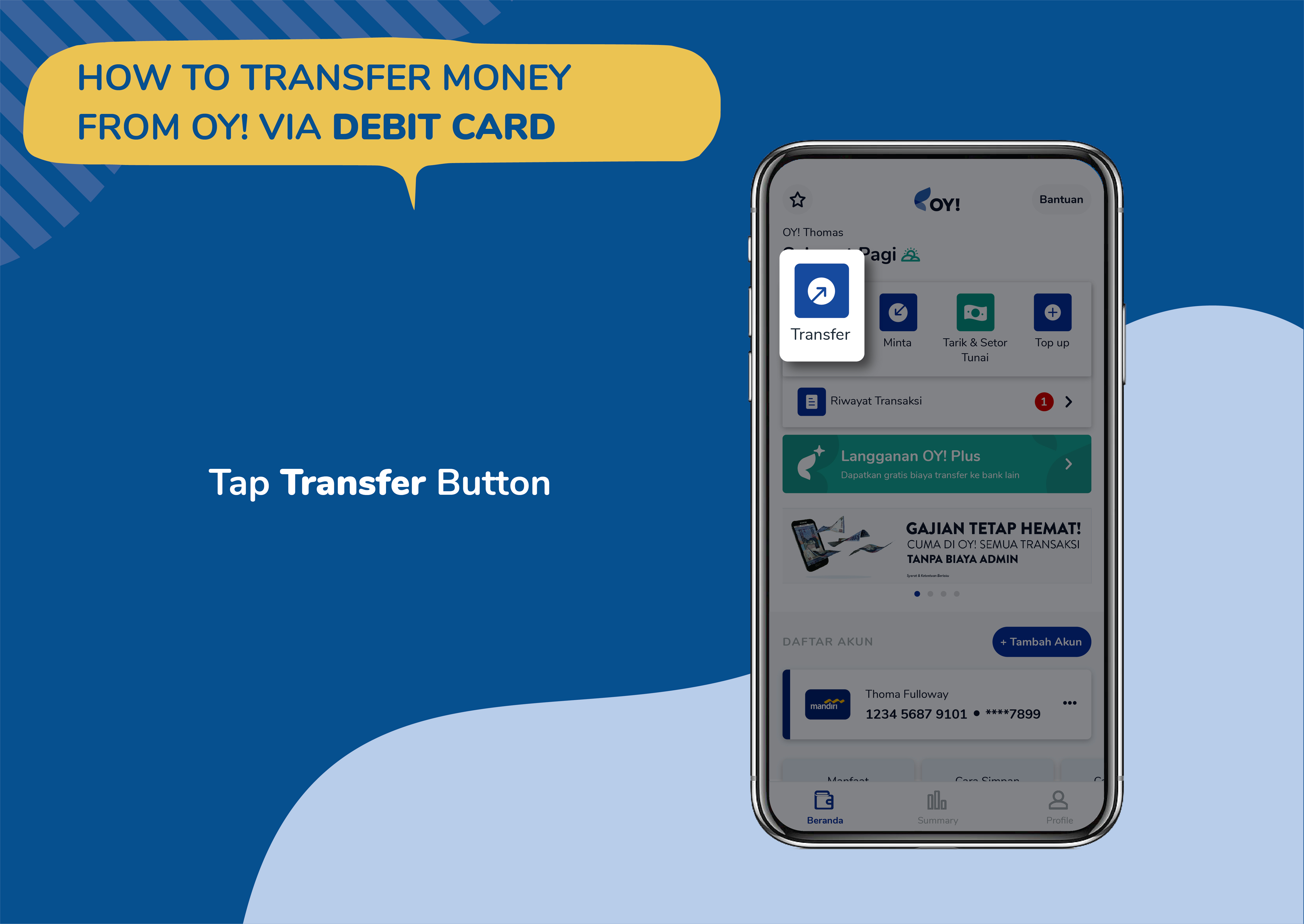 How To Do Transaction in OY!