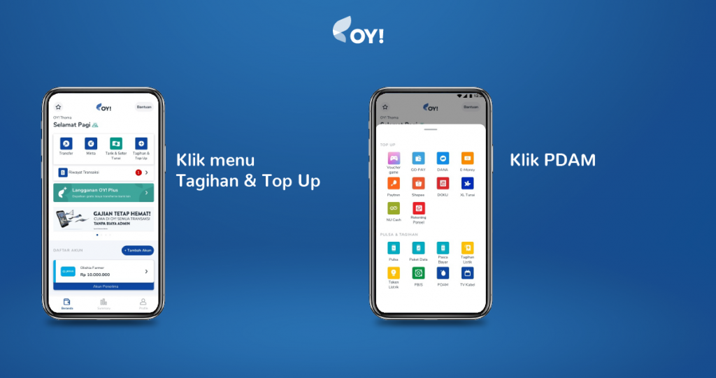 Cara Bayar Tagihan Air di OY!