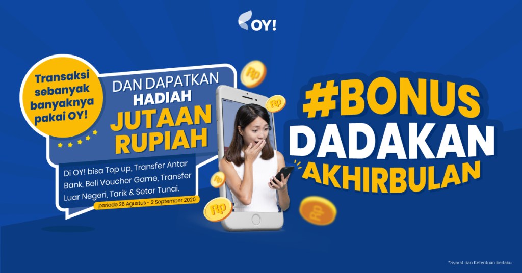 #BonusDadakanAkhirBulan, Transfer Sebanyak Mungkin dan Dapatkan Hadiah ...