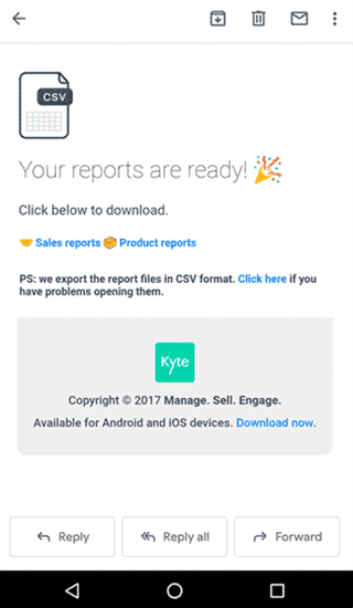 Convert CSV File To Excel How To Export Your Reports Help Center Kyte