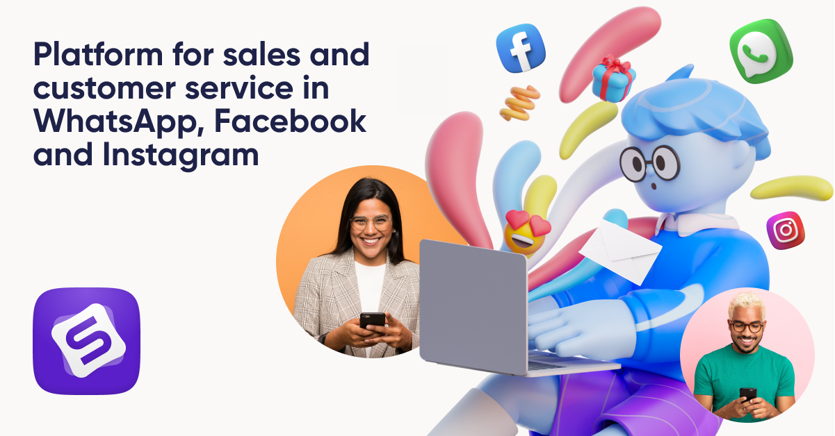 Platform for sales and customer consultations in WhatsApp, Facebook and ...