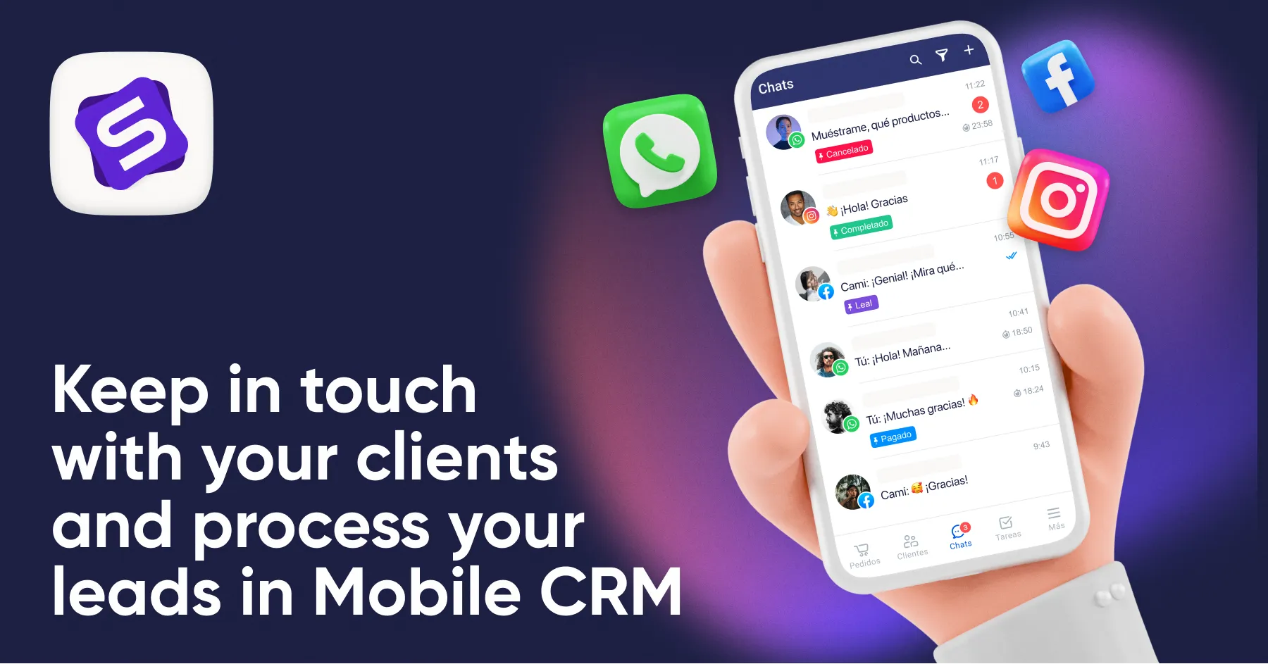 Keep in touch with your clients and process your leads in Mobile CRM ...