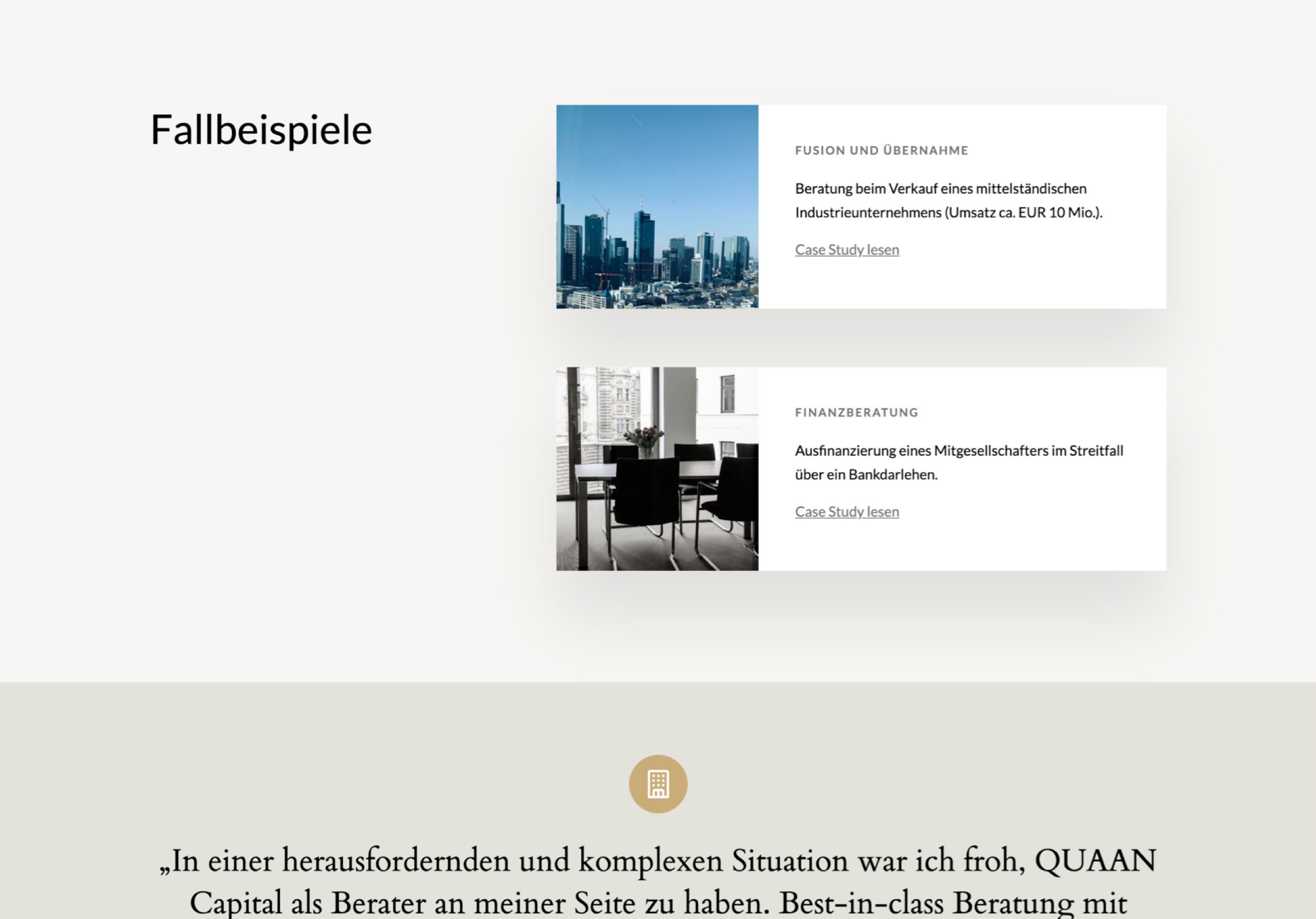 QUAAN Capital Website Relaunch – Case Study