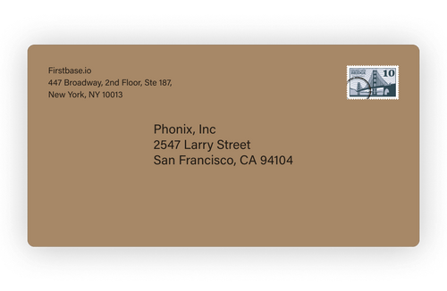 Firstbase Mailroom™ | Get a business address and mailbox