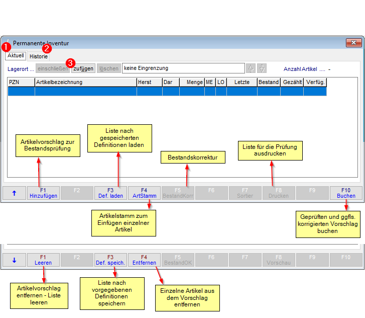 Permanente Inventur | Aposoft Helpdesk | Das Apotheken ...