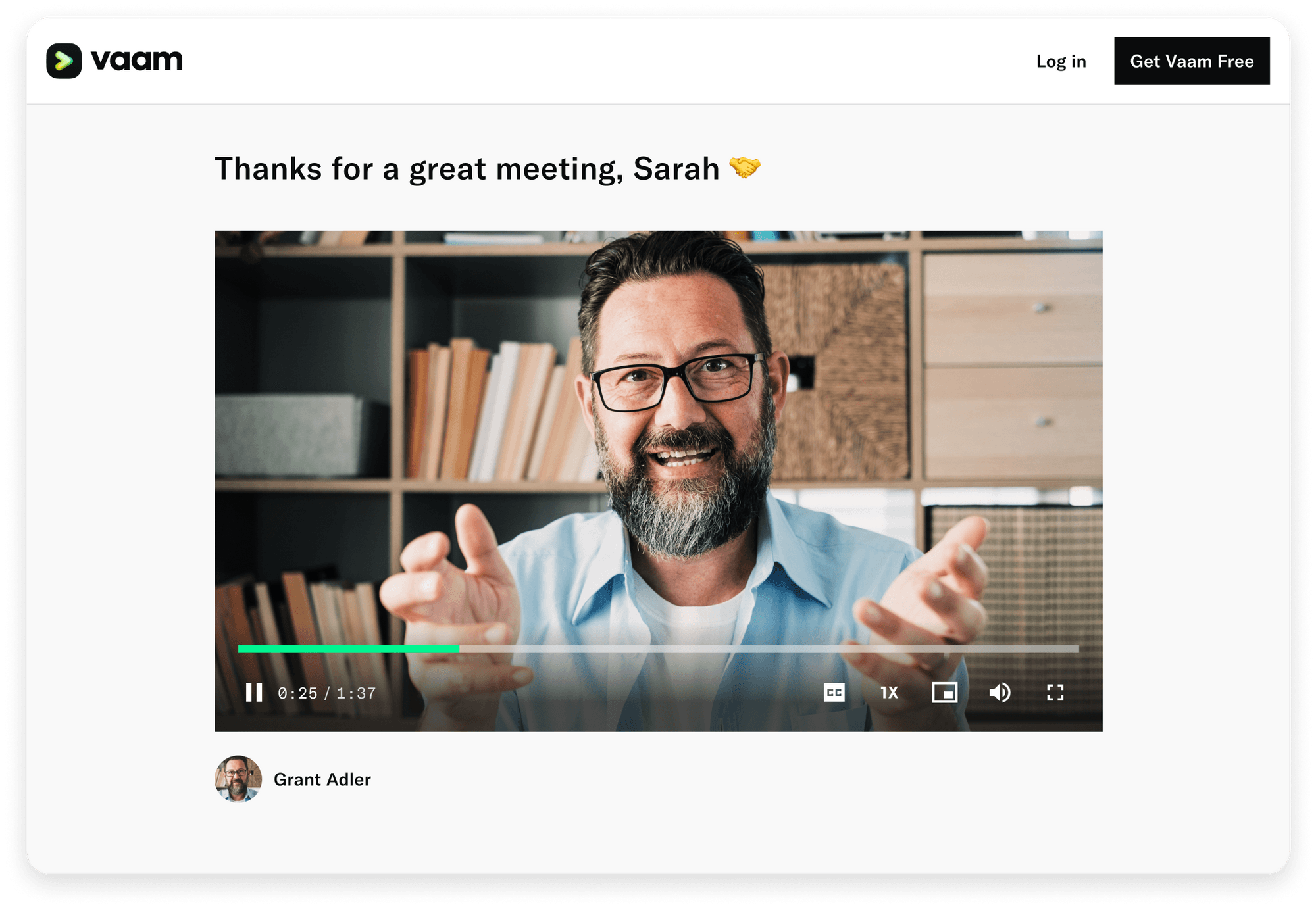 Vaam | Video messaging for Sales