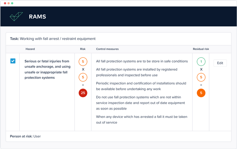 RAMS software | Risk assessment, method statement app - HandsHQ