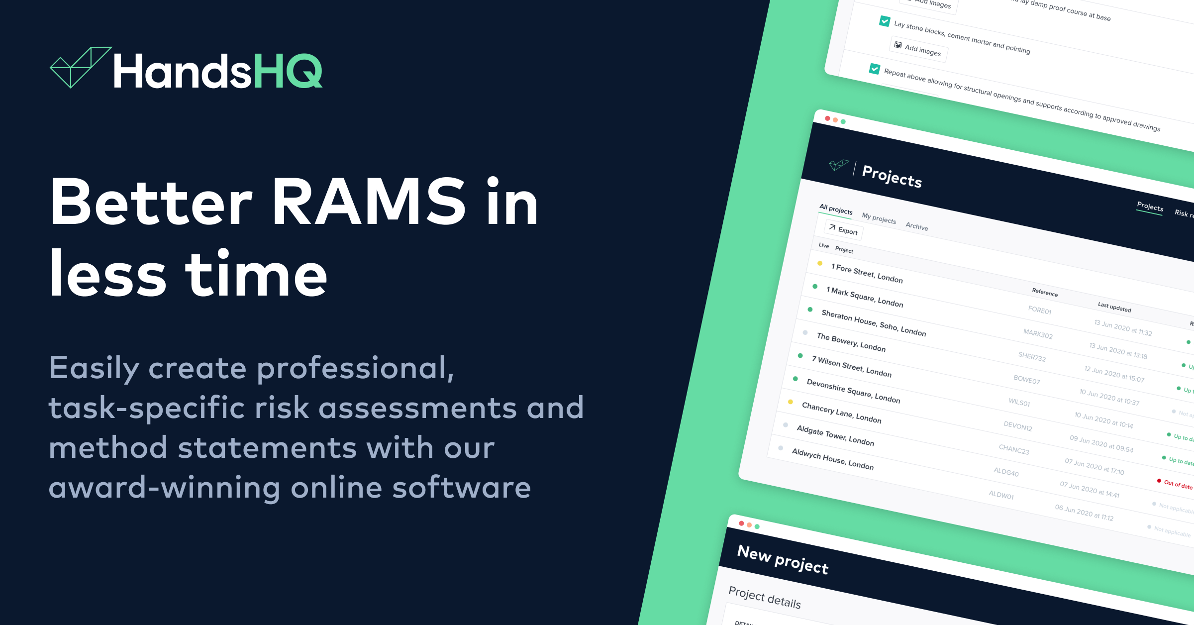 RAMS software | Risk assessment, method statement app - HandsHQ