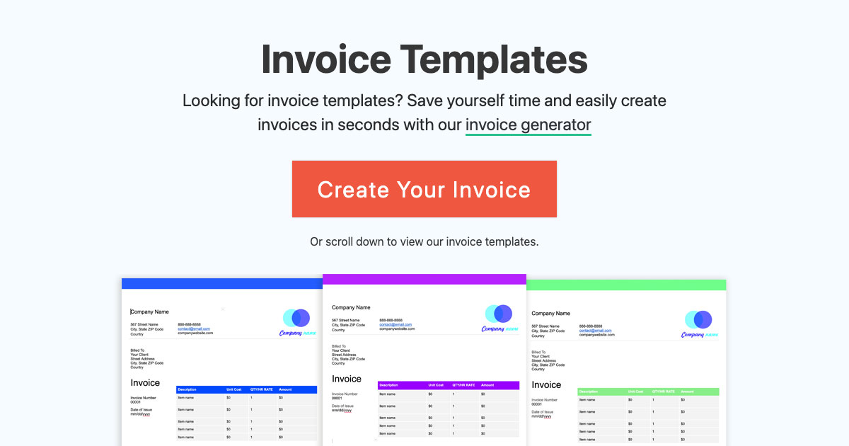 Invoice Templates