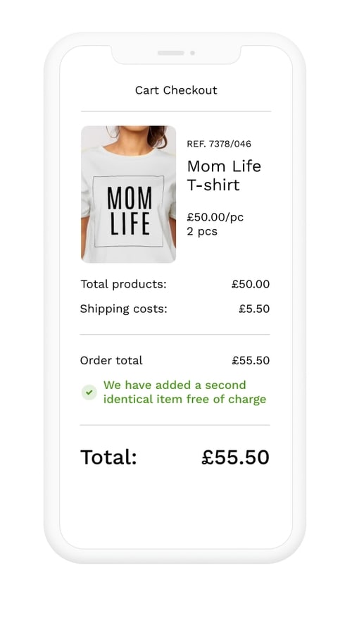 Voucherify Promotion Example - BOGO Promotion