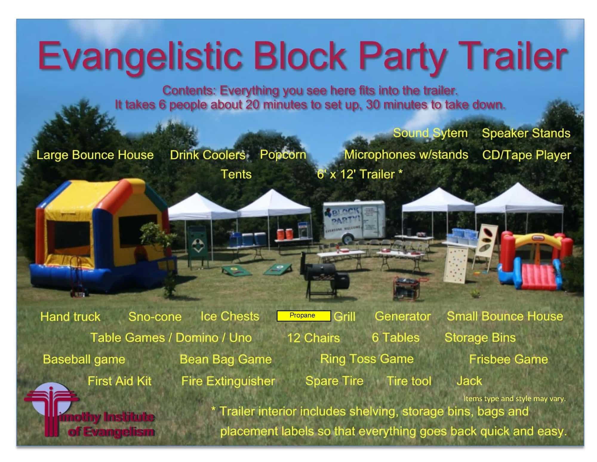 Evangelistic Block Party Trailer