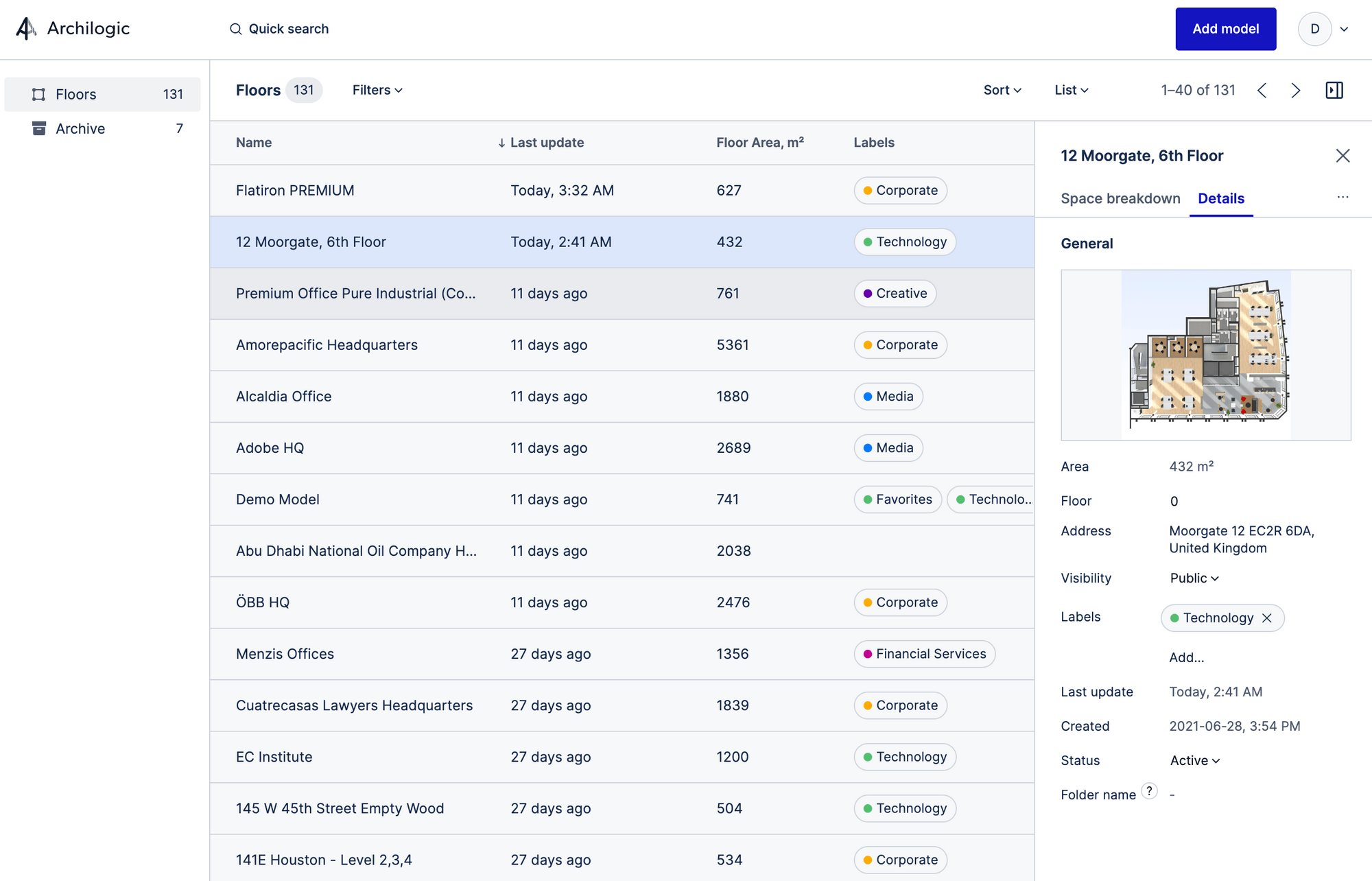 Archilogic | The holistic spatial data platform for the Internet