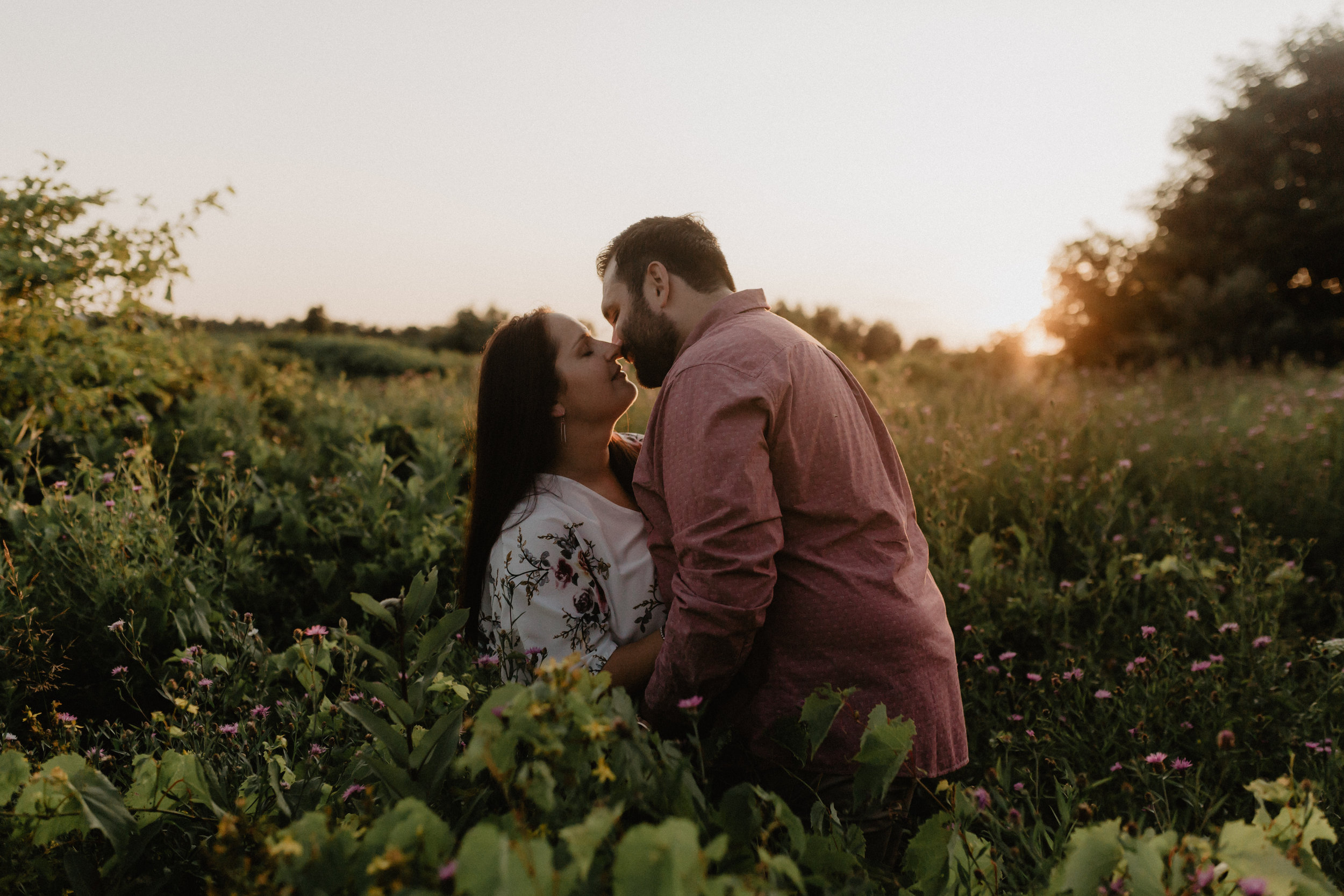 Katelynn and Nick's Upstate New York Sunset Engagement Session — Nicole ...
