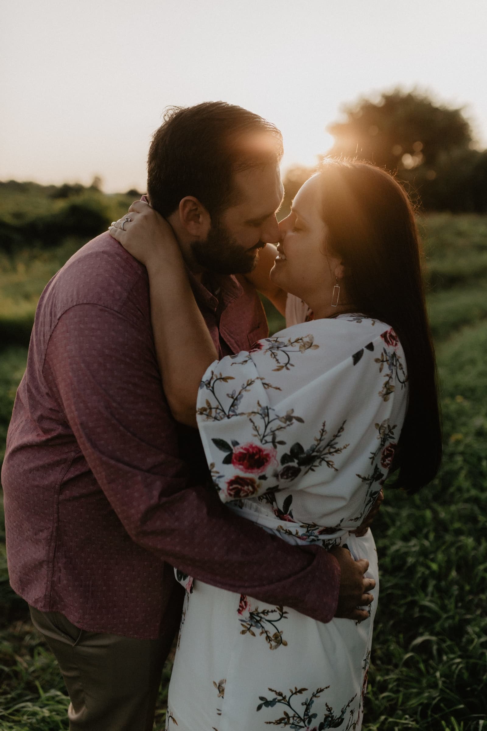 Katelynn and Nick's Upstate New York Sunset Engagement Session — Nicole ...