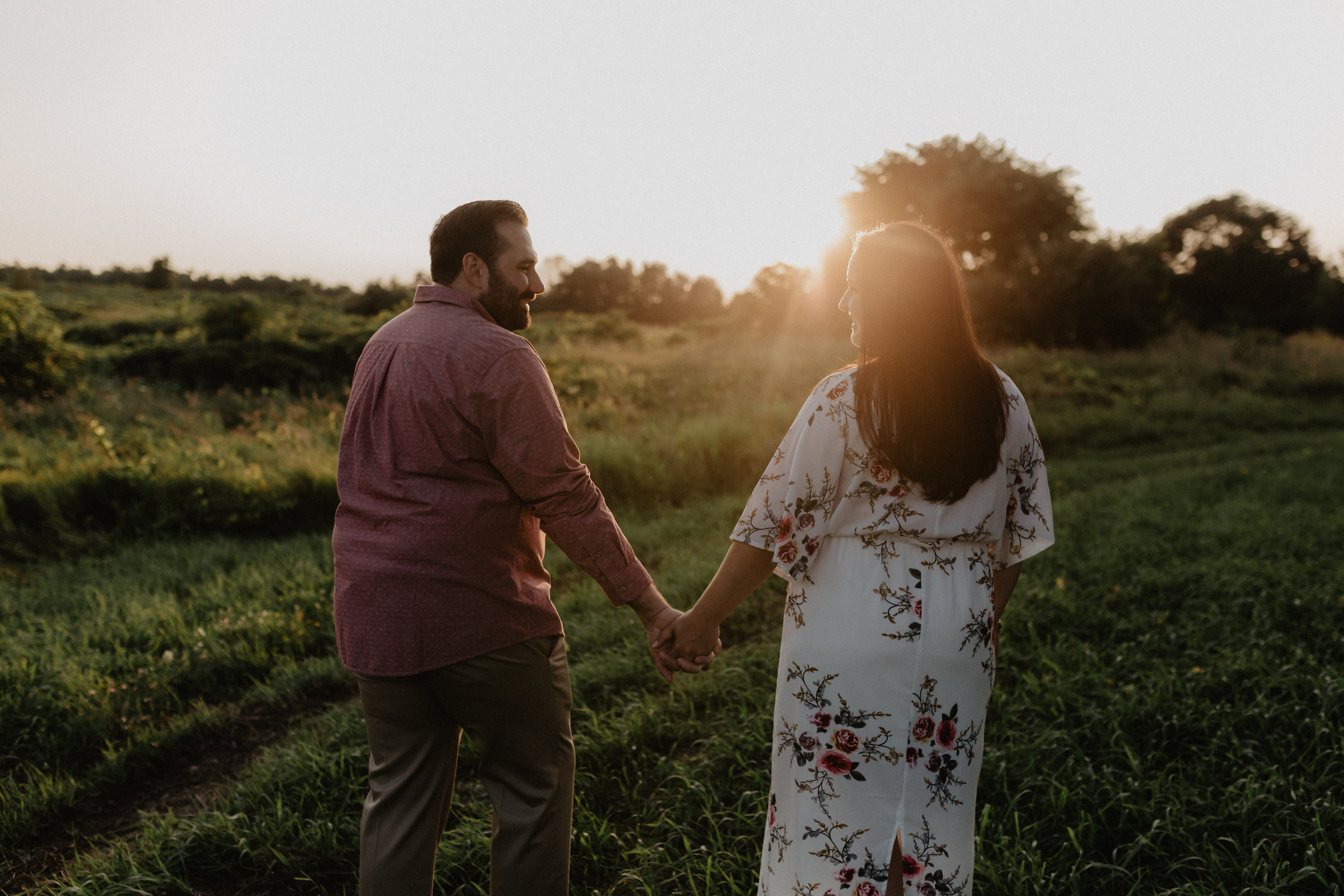 Katelynn and Nick's Upstate New York Sunset Engagement Session — Nicole ...
