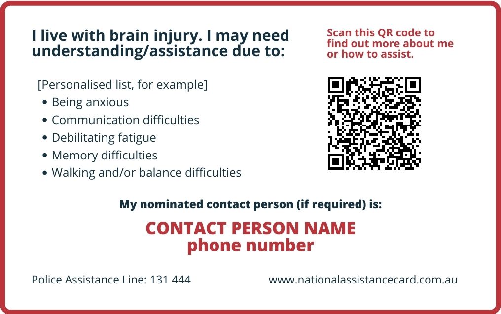 Frequently Asked Questions | National Assistance Card, Australia