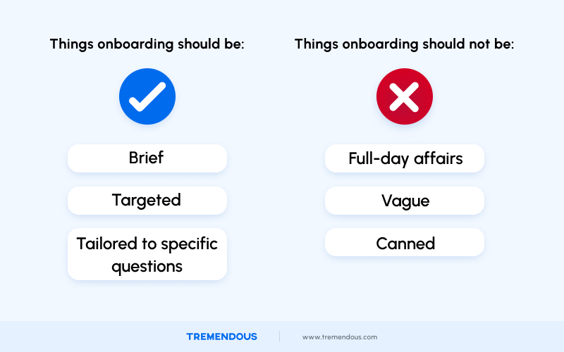 How to build a better employee onboarding experience.