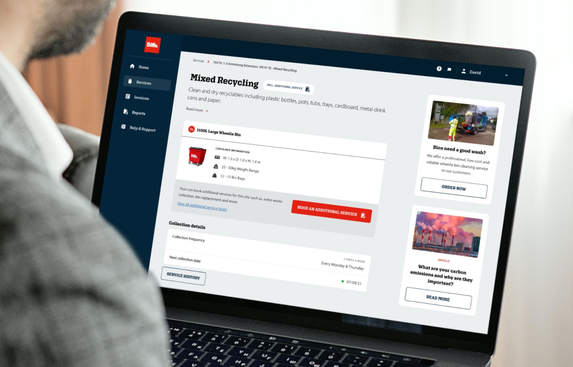 myBiffa Customer Portal