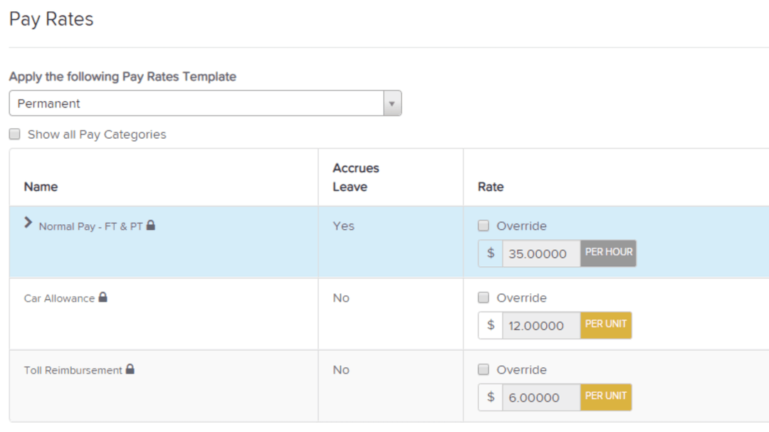 Pay Conditions | KeyPay AU