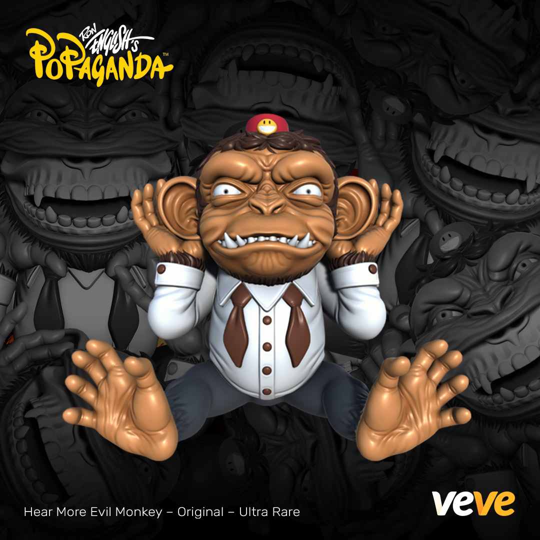 Ron English — See, Hear and Speak More Evil Monkeys - VeVe Digital ...