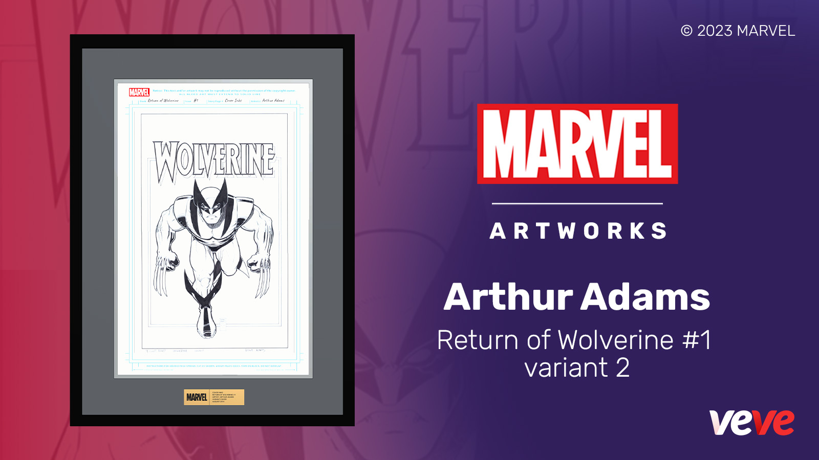 Marvel Artworks: Arthur Adams — Return of Wolverine #1 Variant 2 - VeVe ...